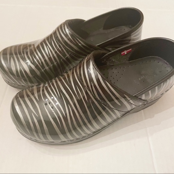 Sanita | Shoes | Sanita Danish Slip On Clogs Zebra Print | Poshmark